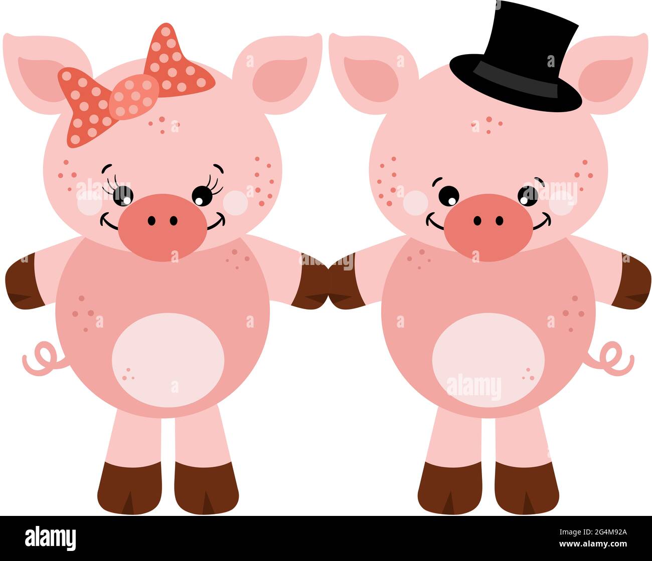 Pink pigs Cut Out Stock Images & Pictures - Alamy