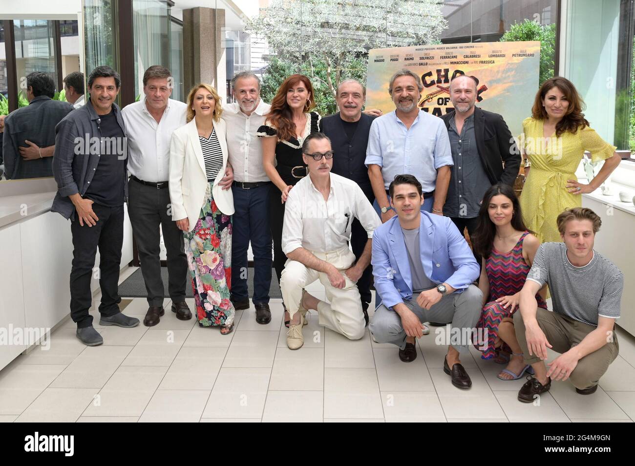 Rome, Italy. 22nd June, 2021. The cast attend the School of Mafia film ...