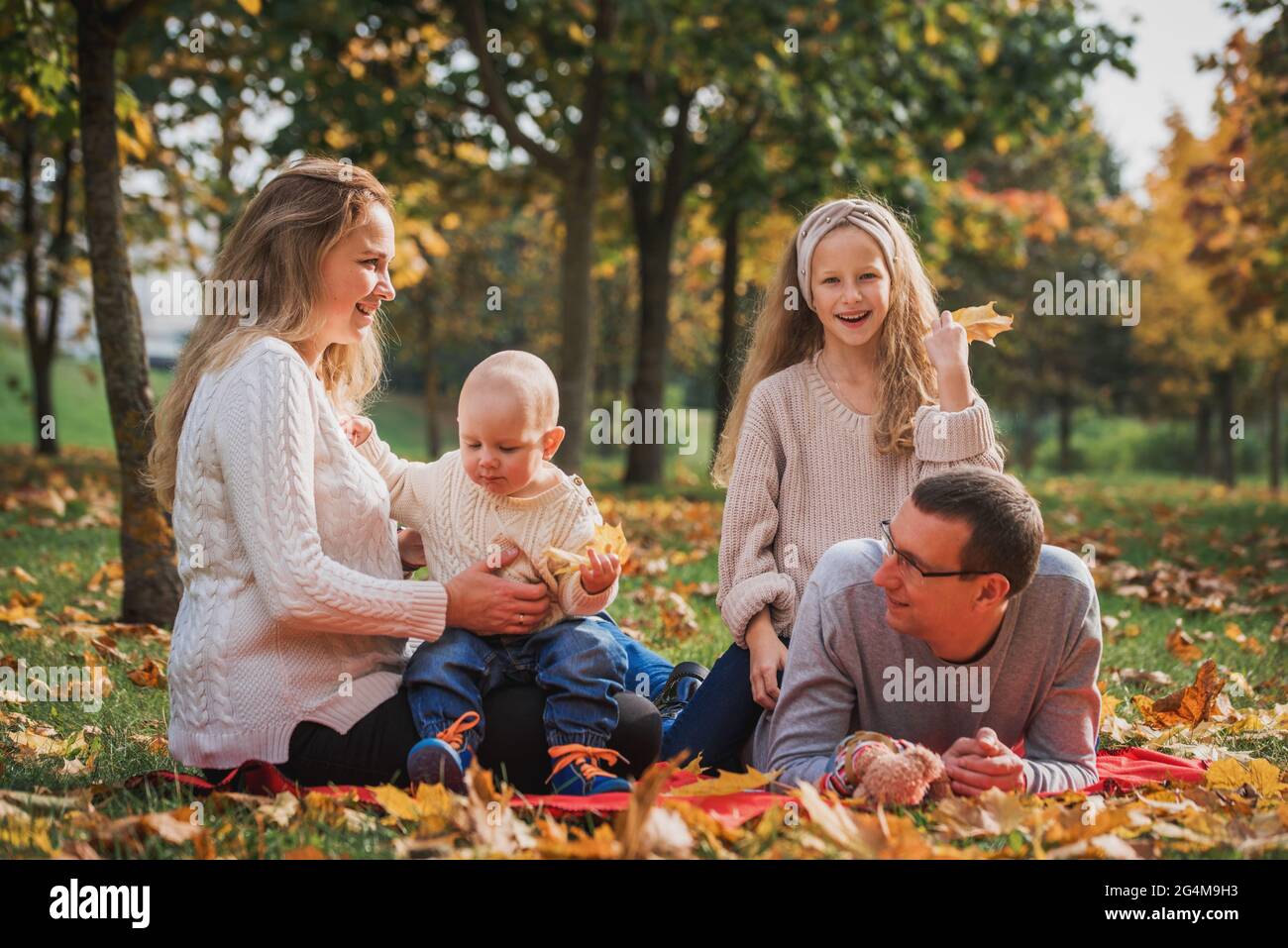 Family on the picnic hi-res stock photography and images - Alamy
