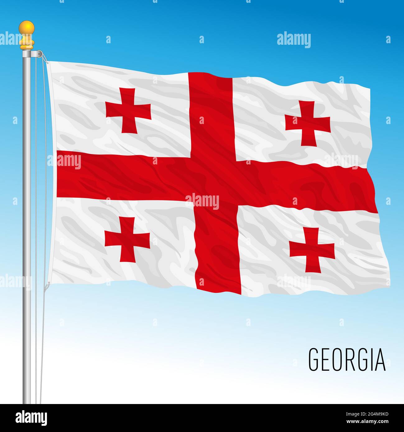 Georgia Flag Country Georgia: Colour Variants Of The National Flag