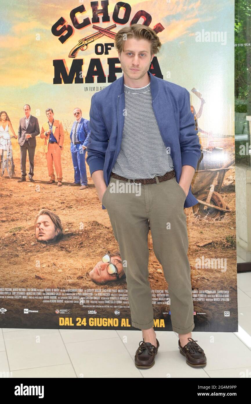 Michele Ragno attends the School of Mafia film photocall at the ...