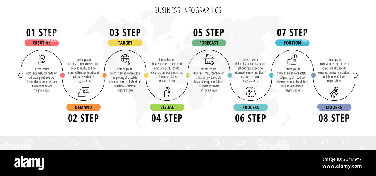 Timeline Process Infographic