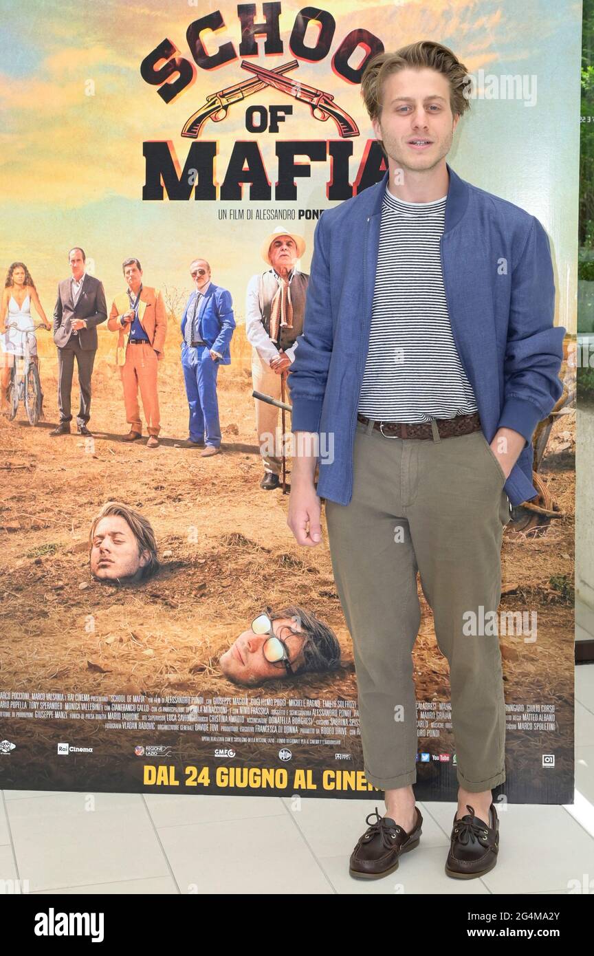 Michele Ragno attends the School of Mafia film photocall at the ...