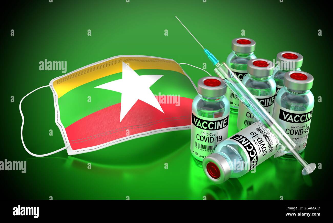 Covid-19, SARS-CoV-2, coronavirus vaccination programme in Myanmar ...