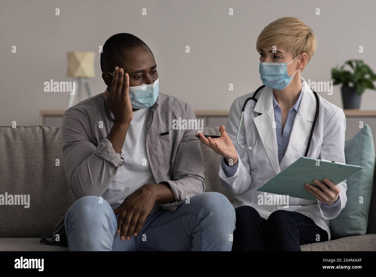 Incurable injury, paralysis, health problems and bad test result Stock ...