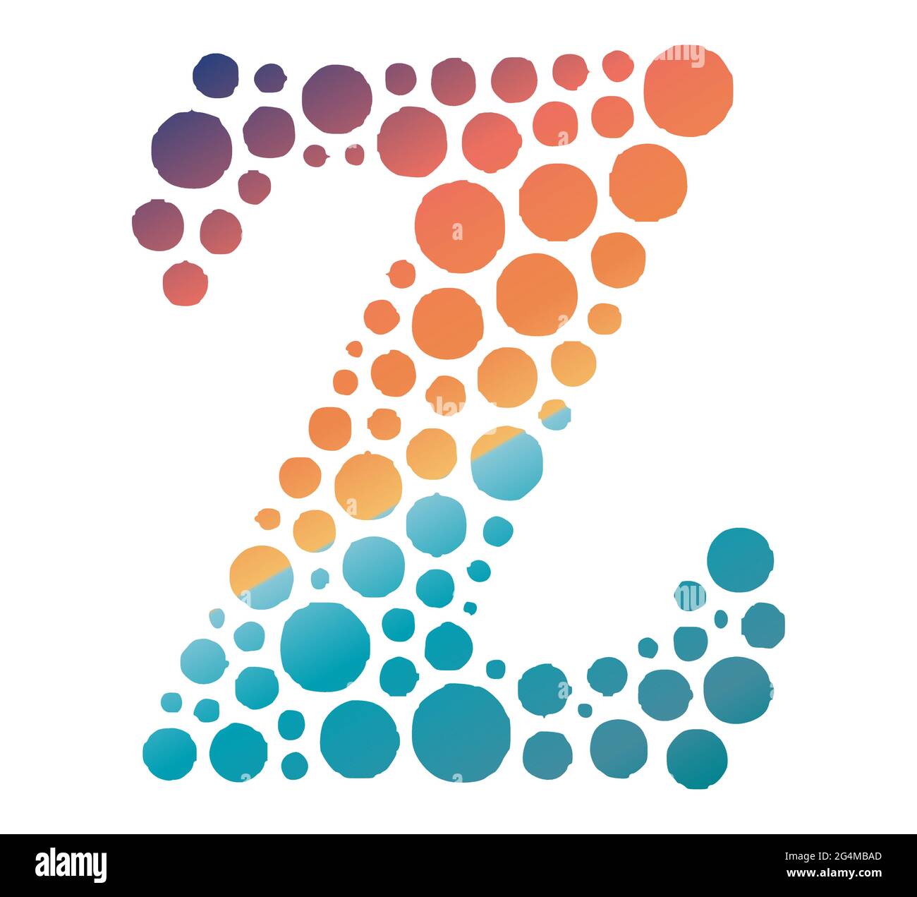 Rainbow font design letter Stock Vector Images - Alamy