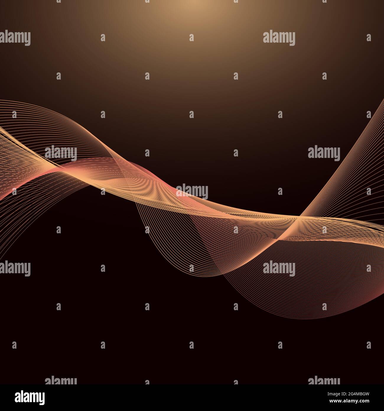 swaying wavy lines Abstract Wave background brown Abstract shiny golden ...