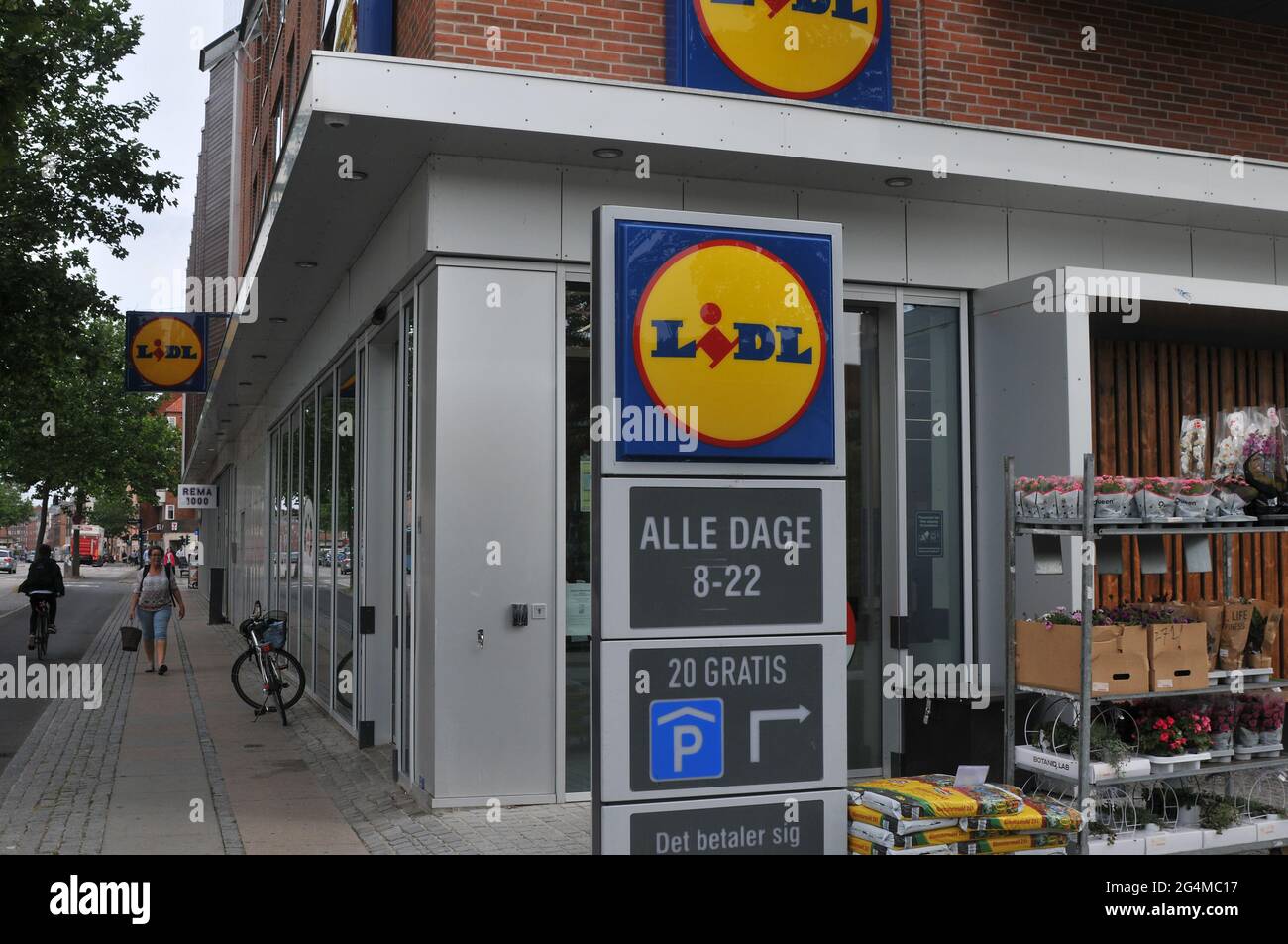 Copenhagen, Denmark. 22 June 2021,German lidl grocery store in danish ...