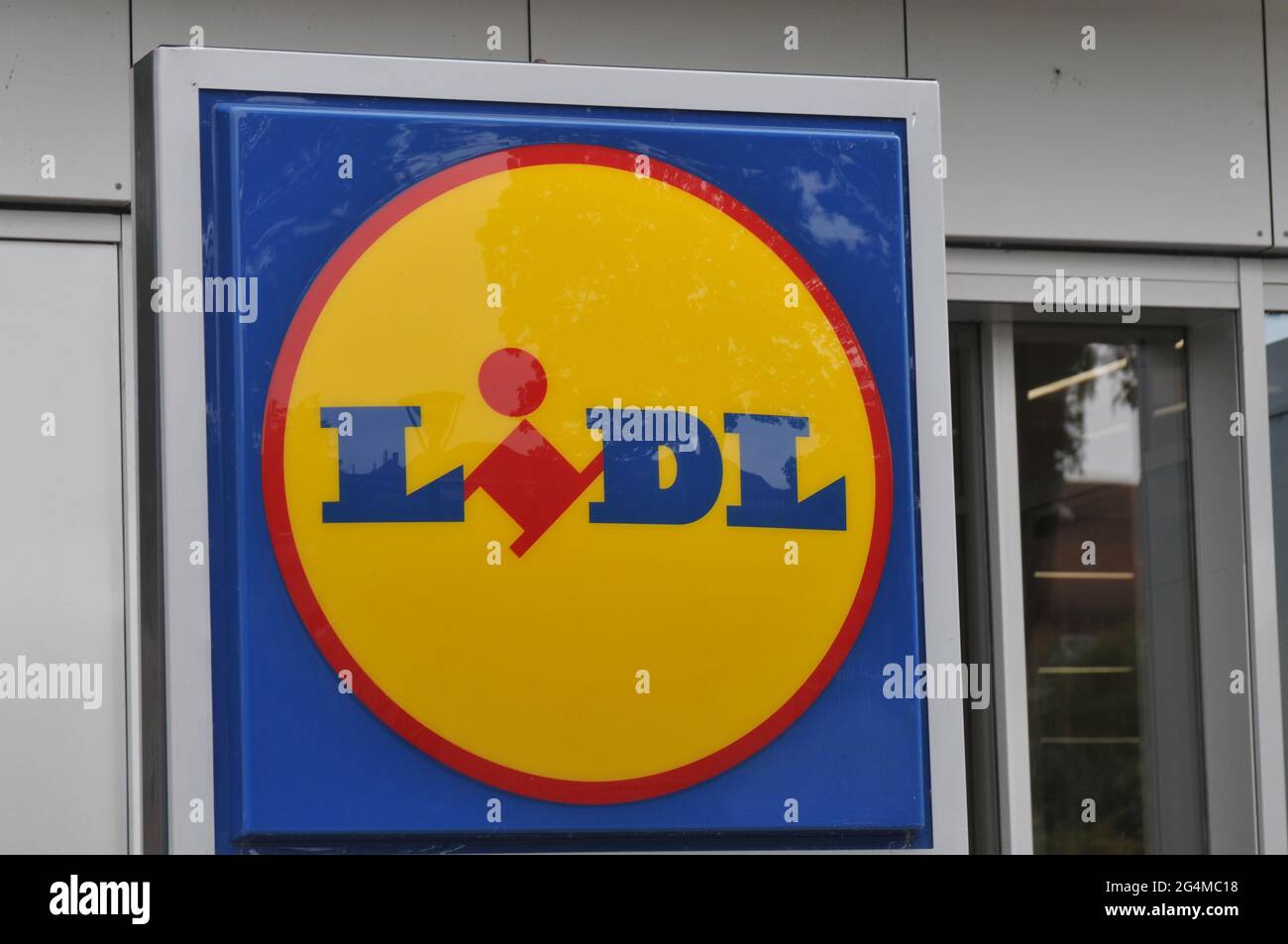 Copenhagen, Denmark. 22 June 2021,German lidl grocery store in danish ...