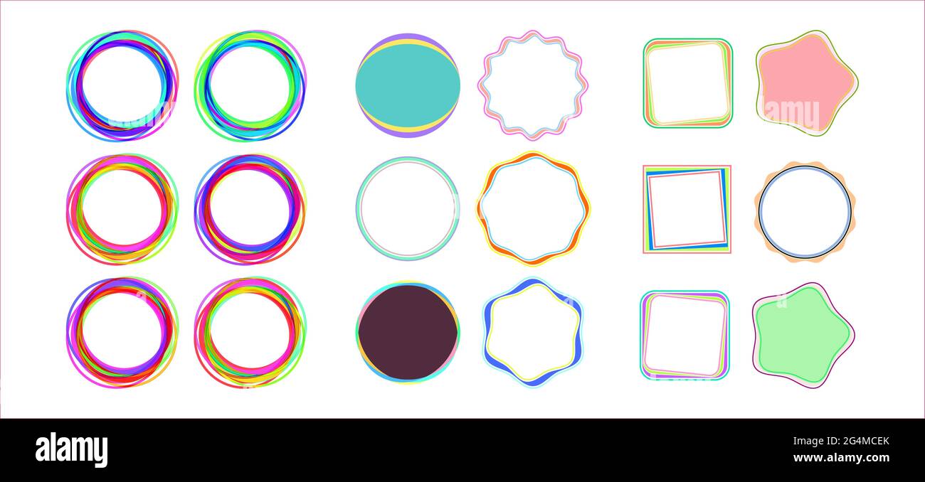 Multiple colorful logo design hi-res stock photography and images - Alamy