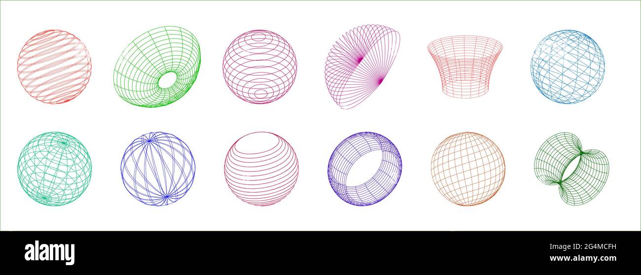 Wire frame sphere network Stock Vector Images - Alamy