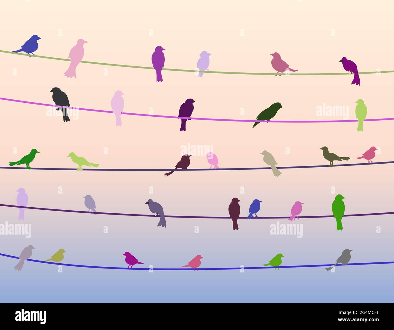 Spring time in black Stock Vector Images - Alamy