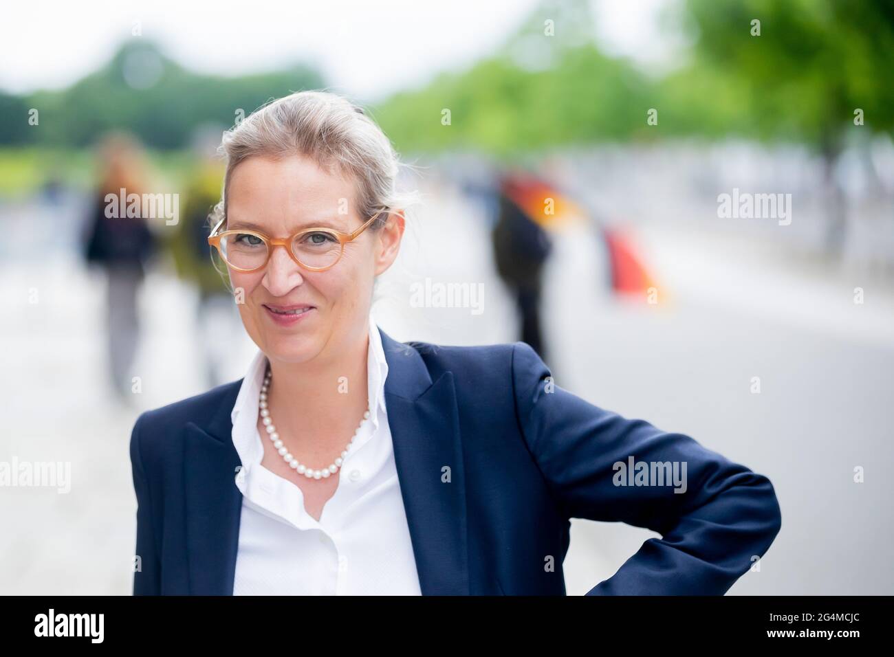 Berlin, Germany. 22nd June, 2021. Alice Weidel, leader of the AfD ...