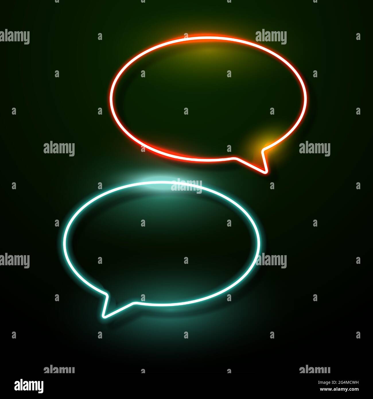 Neon sign blue green red Stock Vector Images - Alamy