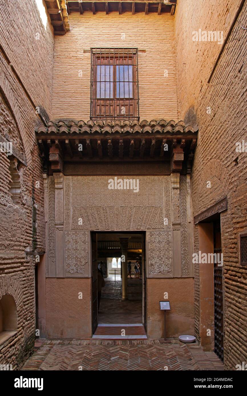 The Mexuar at the Alhambra in Granada.On top of the hill al-Sabika,on ...