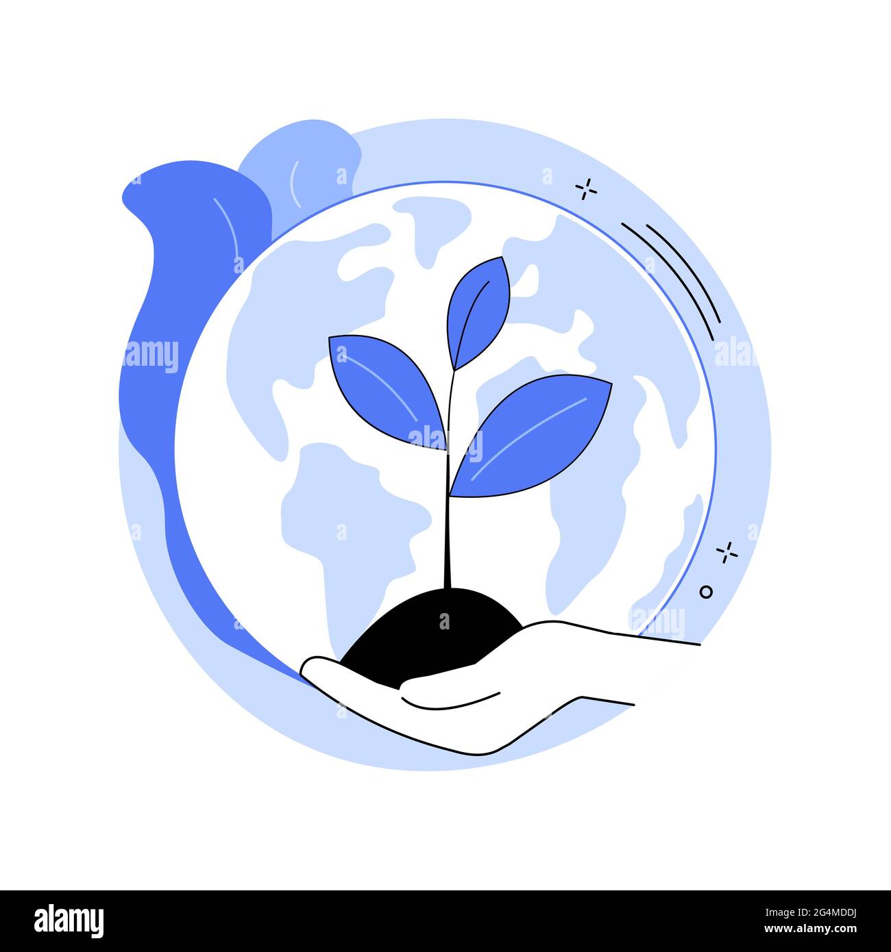 Reforestation abstract concept vector illustration Stock Vector Image ...