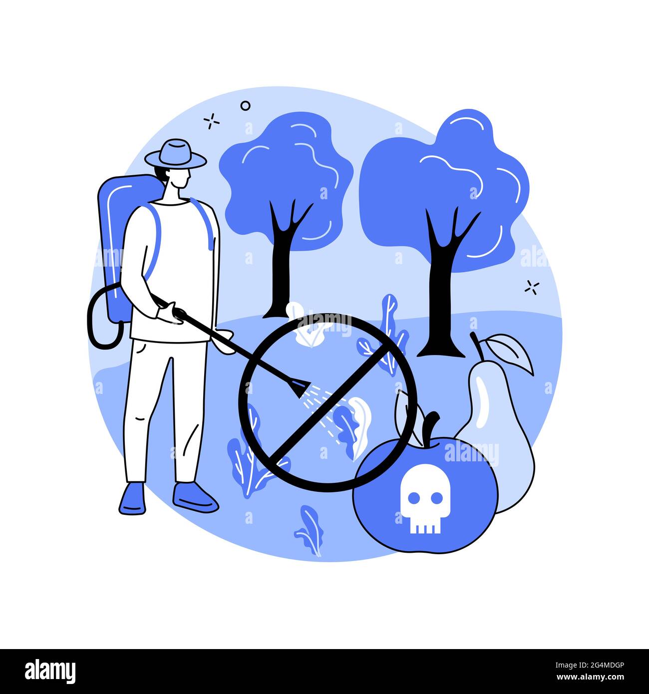 Herbicide ban abstract concept vector illustration Stock Vector Image ...