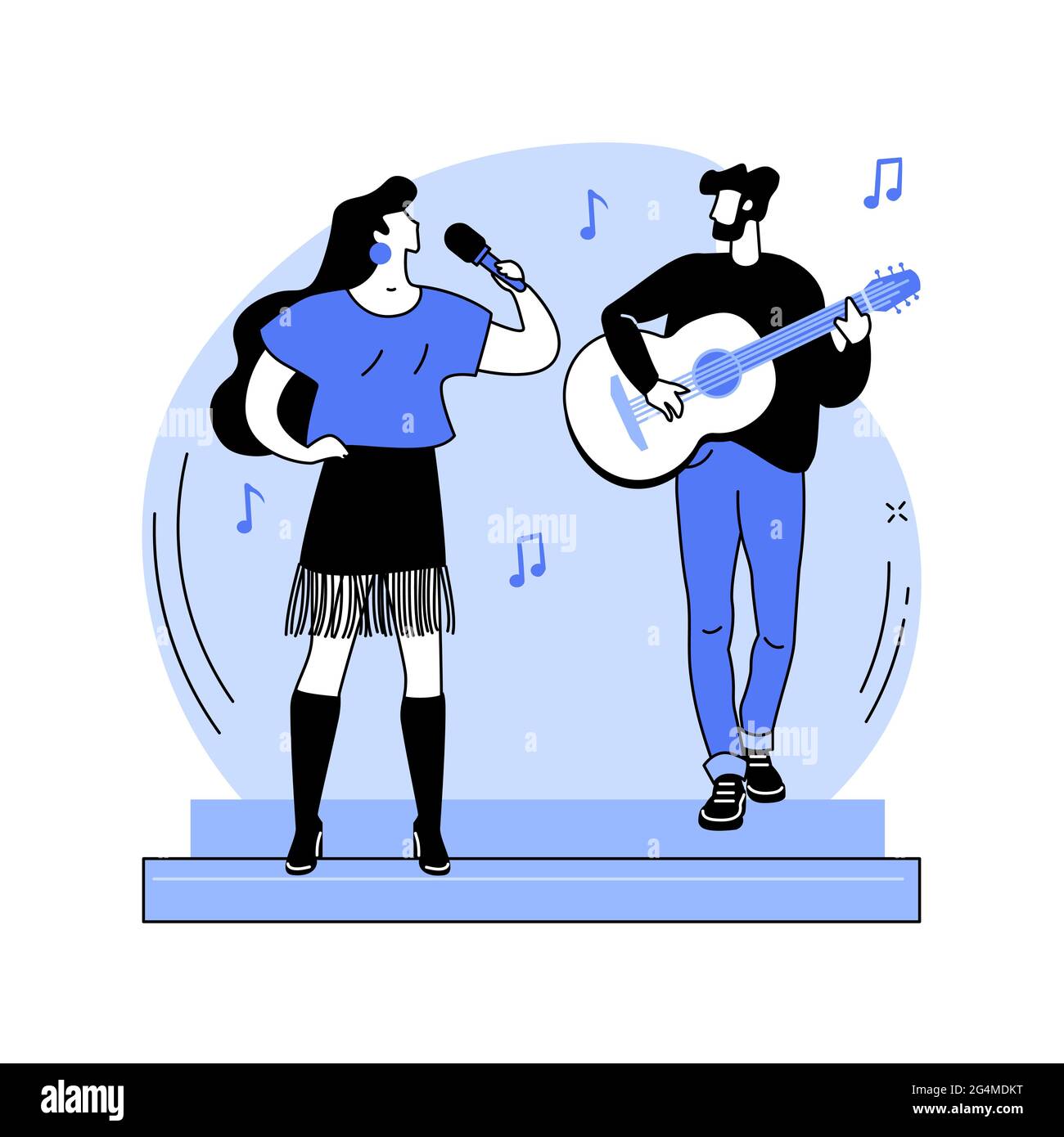 Popular music abstract concept vector illustration Stock Vector Image ...