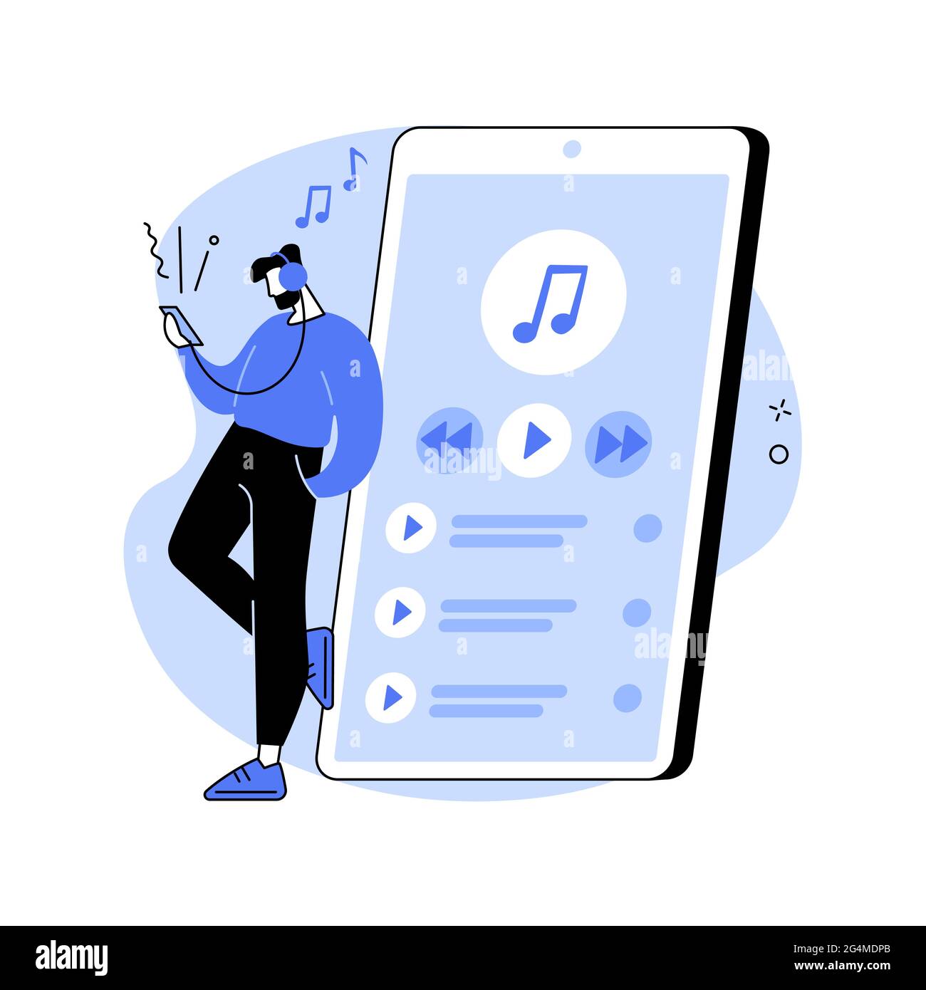 Music playback abstract concept vector illustration Stock Vector Image ...