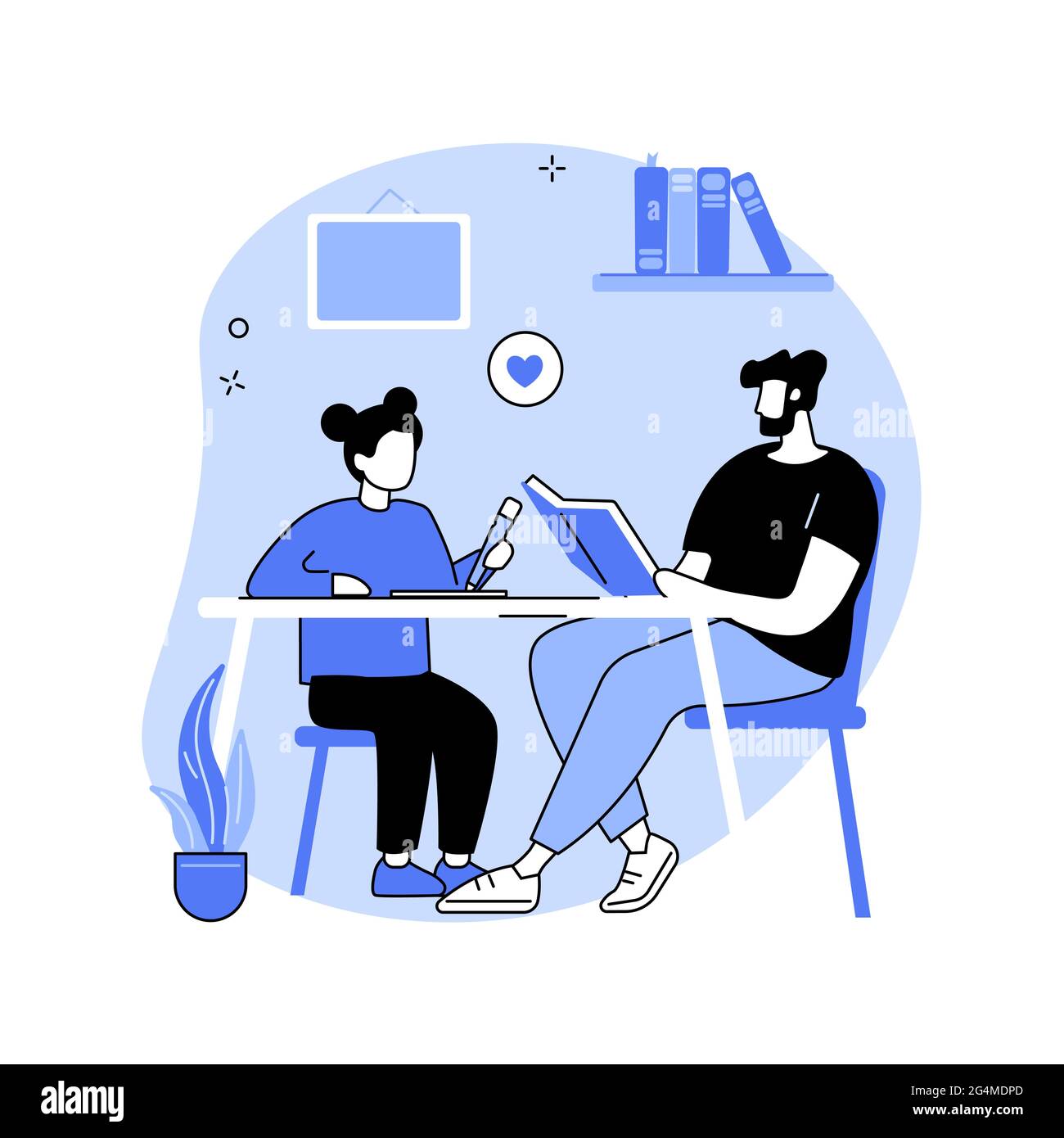 Single fathers abstract concept vector illustration Stock Vector Image ...