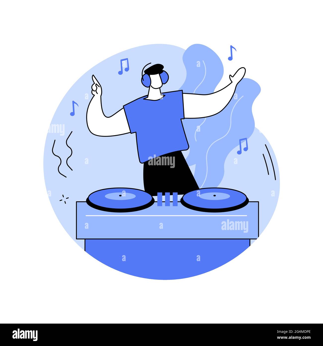 Electronic music abstract concept vector illustration Stock Vector ...