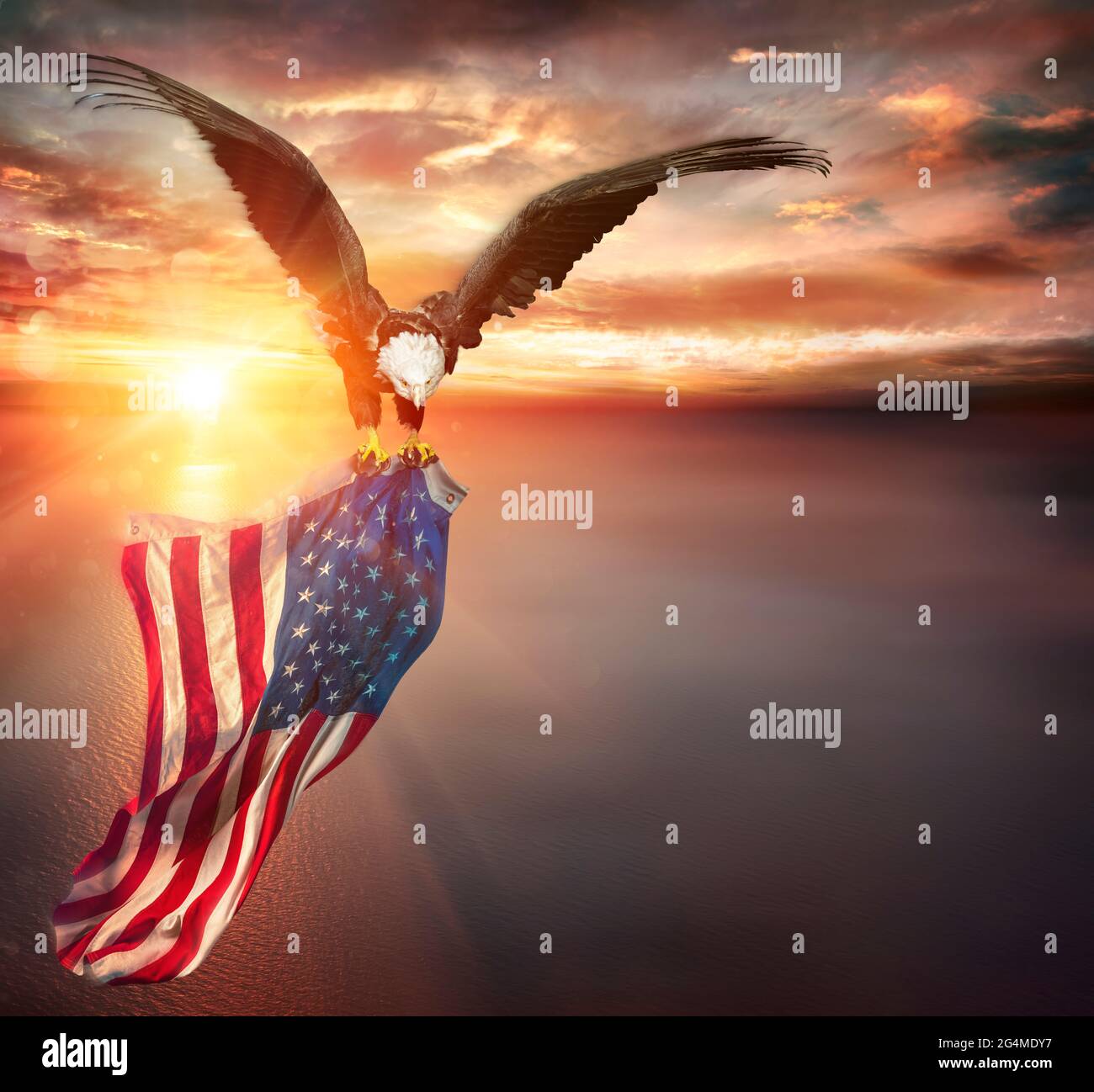 American flag flies hi-res stock photography and images - Alamy