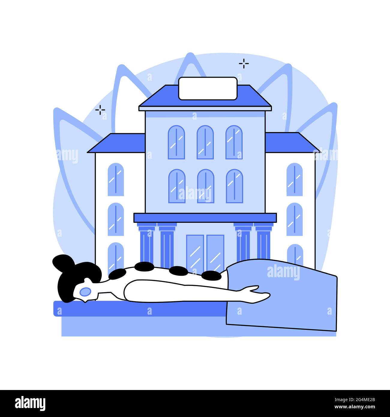 Wellness and spa hotel abstract concept vector illustration Stock ...