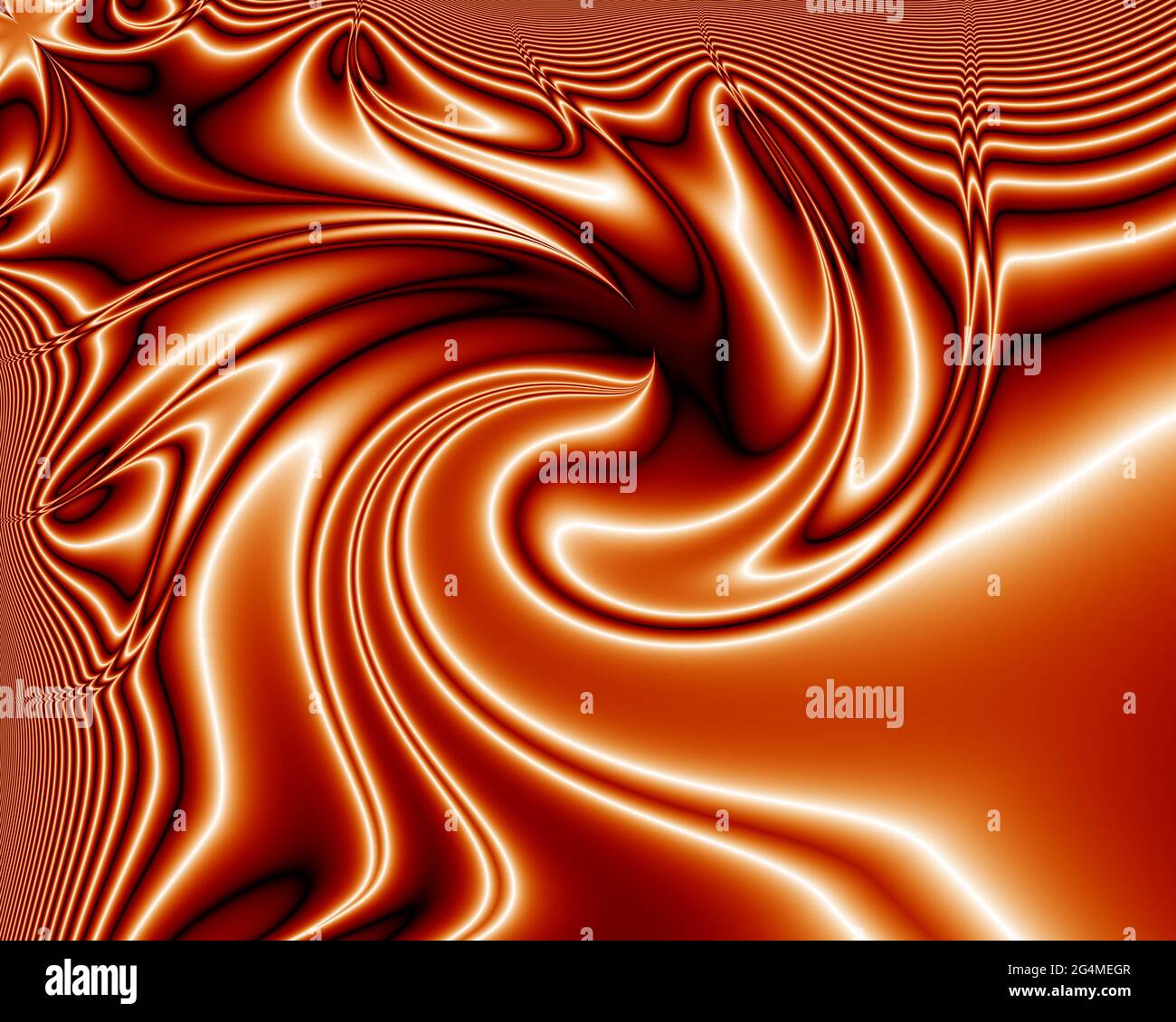 3d rendering of an abstract vibrant wallpaper - red wavy texture Stock ...