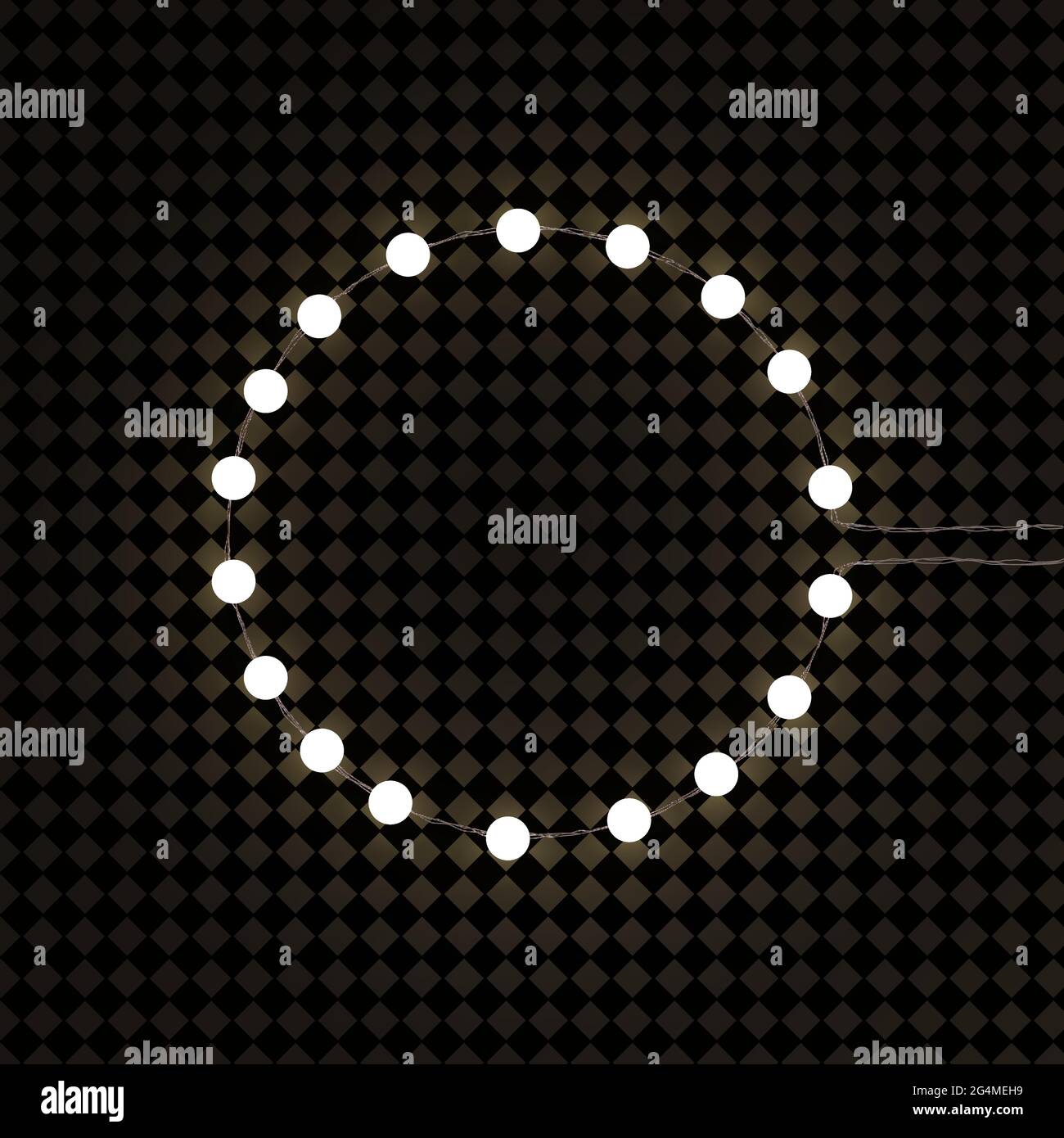 Light circle board. Round lights frame. Vector Stock Vector Image & Art ...