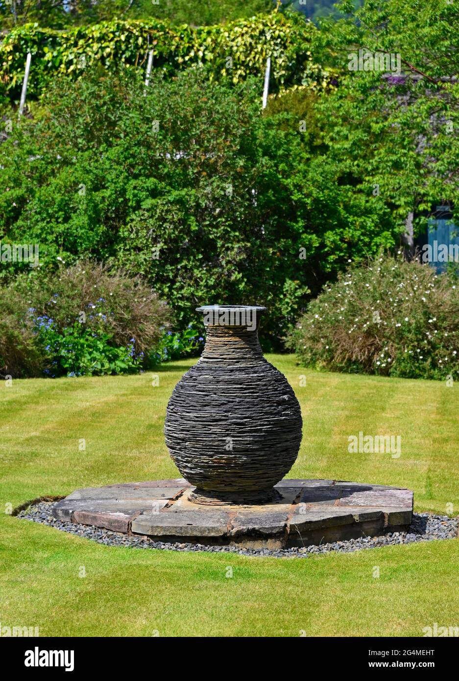 Outdoor sculpture by James Parker. The Walled Garden. Kailzie Gardens ...