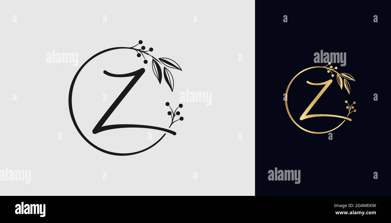 Handwritten Signature Logo for Initial Letter Z calligraphic Minimal ...