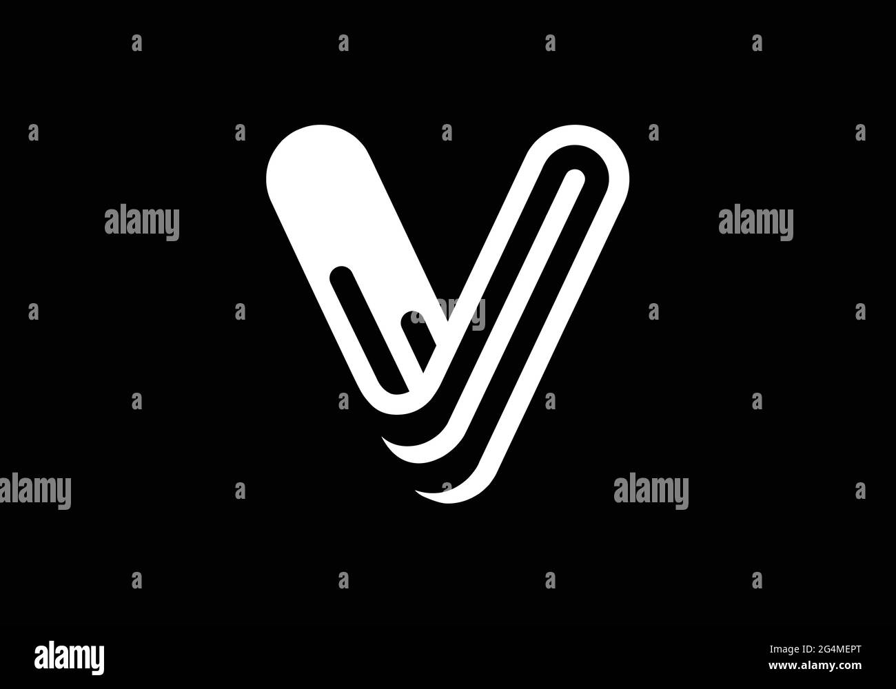 White capital letter V. Graphic alphabet symbol for logo, Poster ...