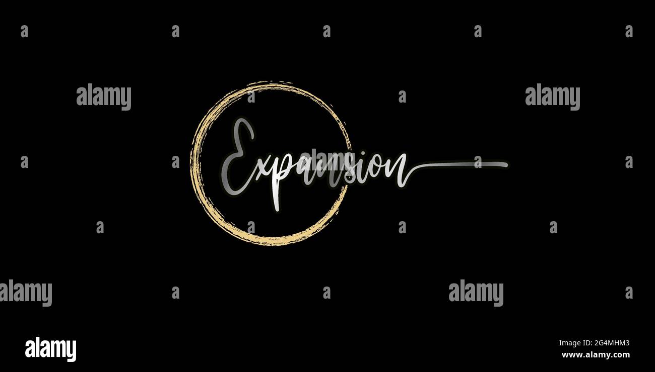 set of golden Vector calligraphy phrase Empower text isolated circle in ...