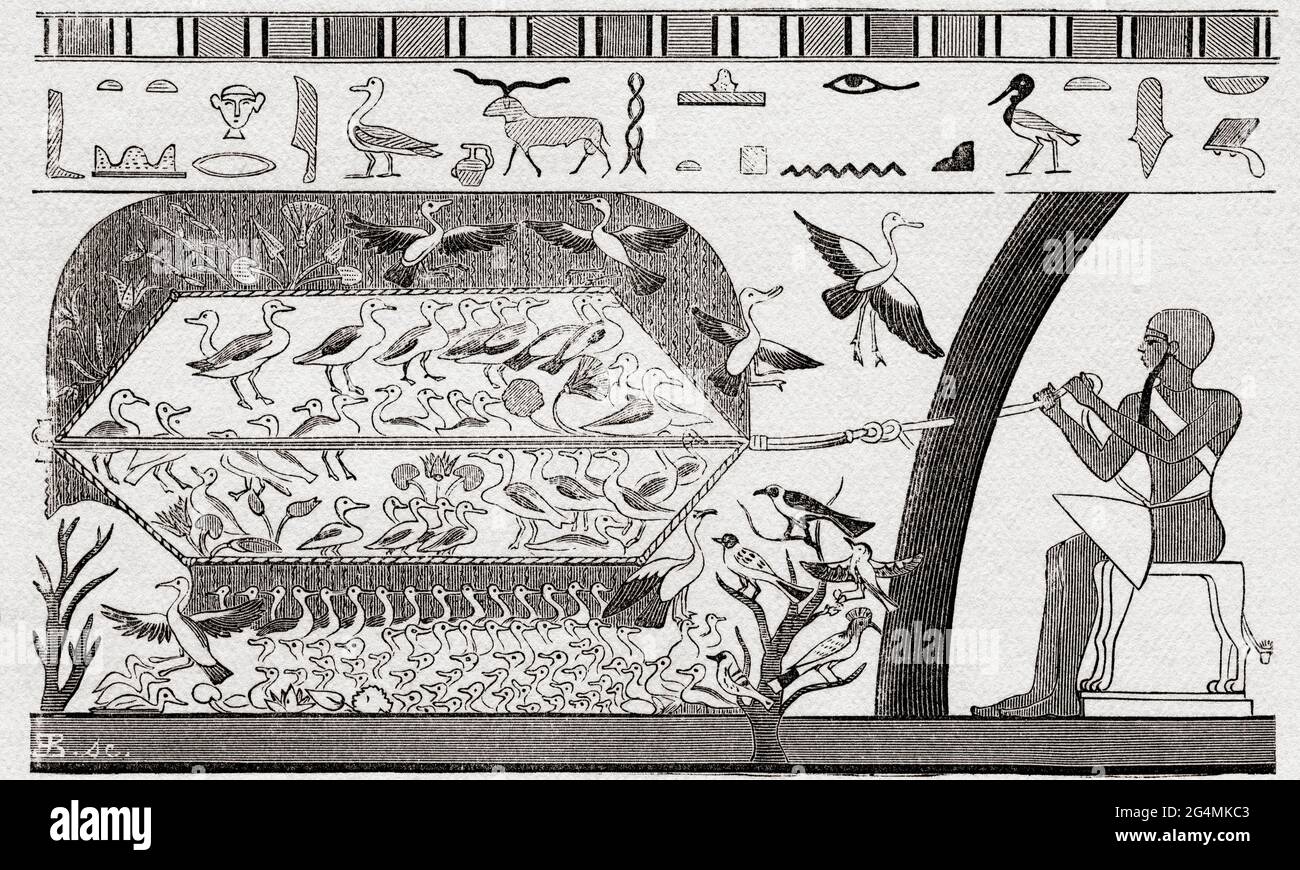 Ancient egypt painting 19th century hi-res stock photography and images ...