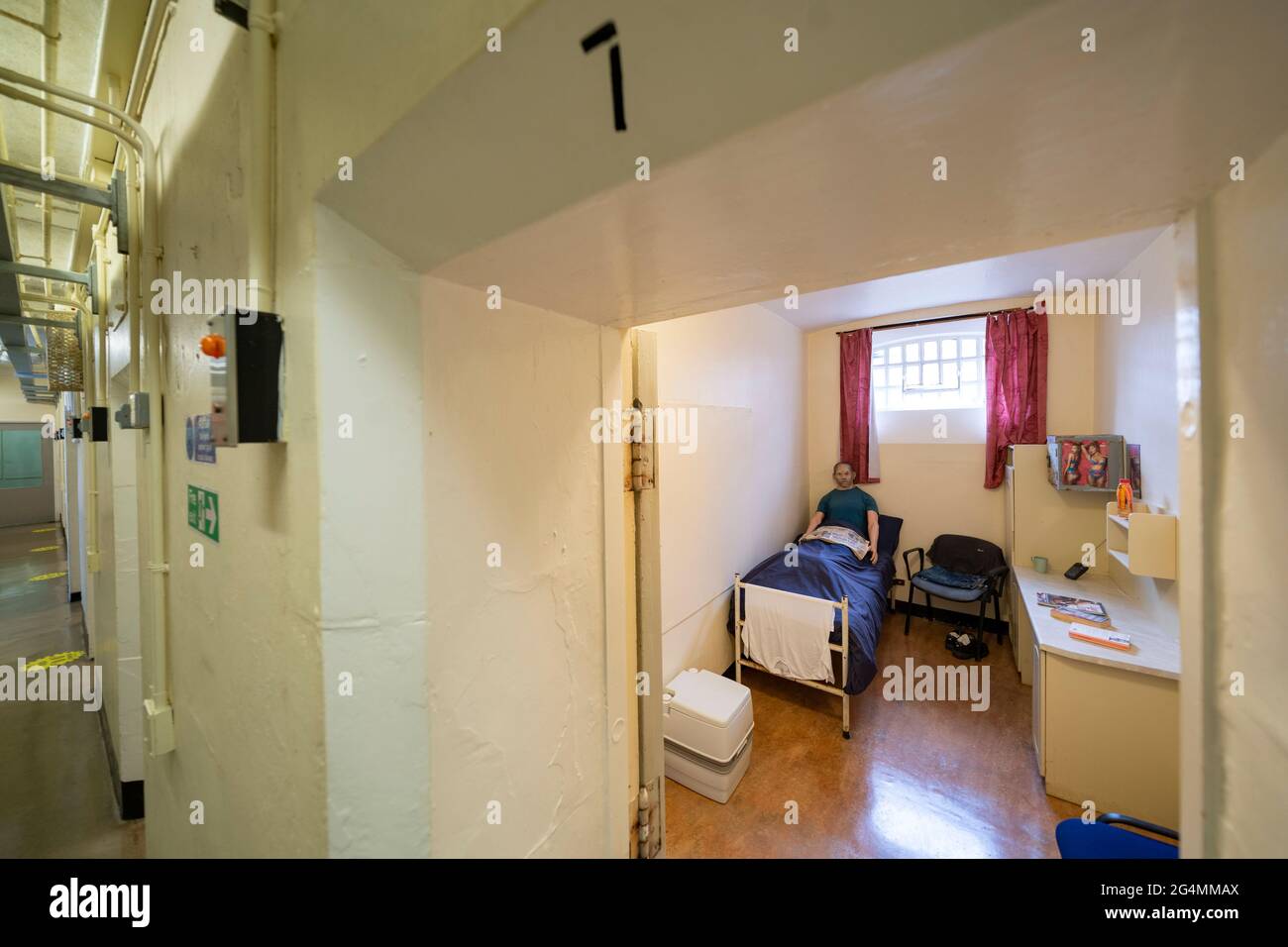 Cell in Segregation Block in prisoner hall at Peterhead Prison Museum ...