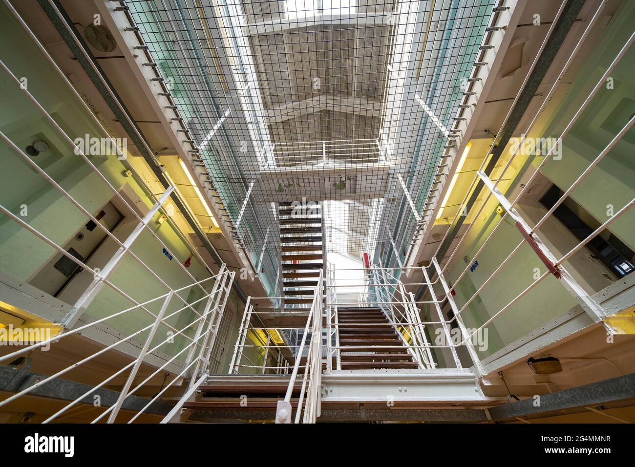 Interior view of former prisoner hall at Peterhead Prison Museum in ...