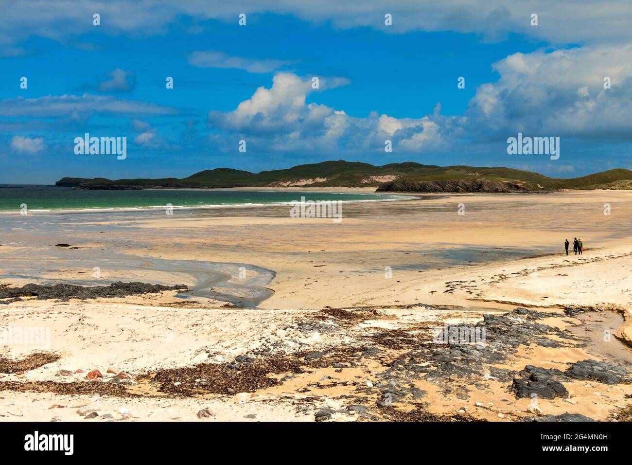 DURNESS SUTHERLAND SCOTLAND EARLY SUMMER BALNAKEIL BEACH LOOKING ACROSS ...