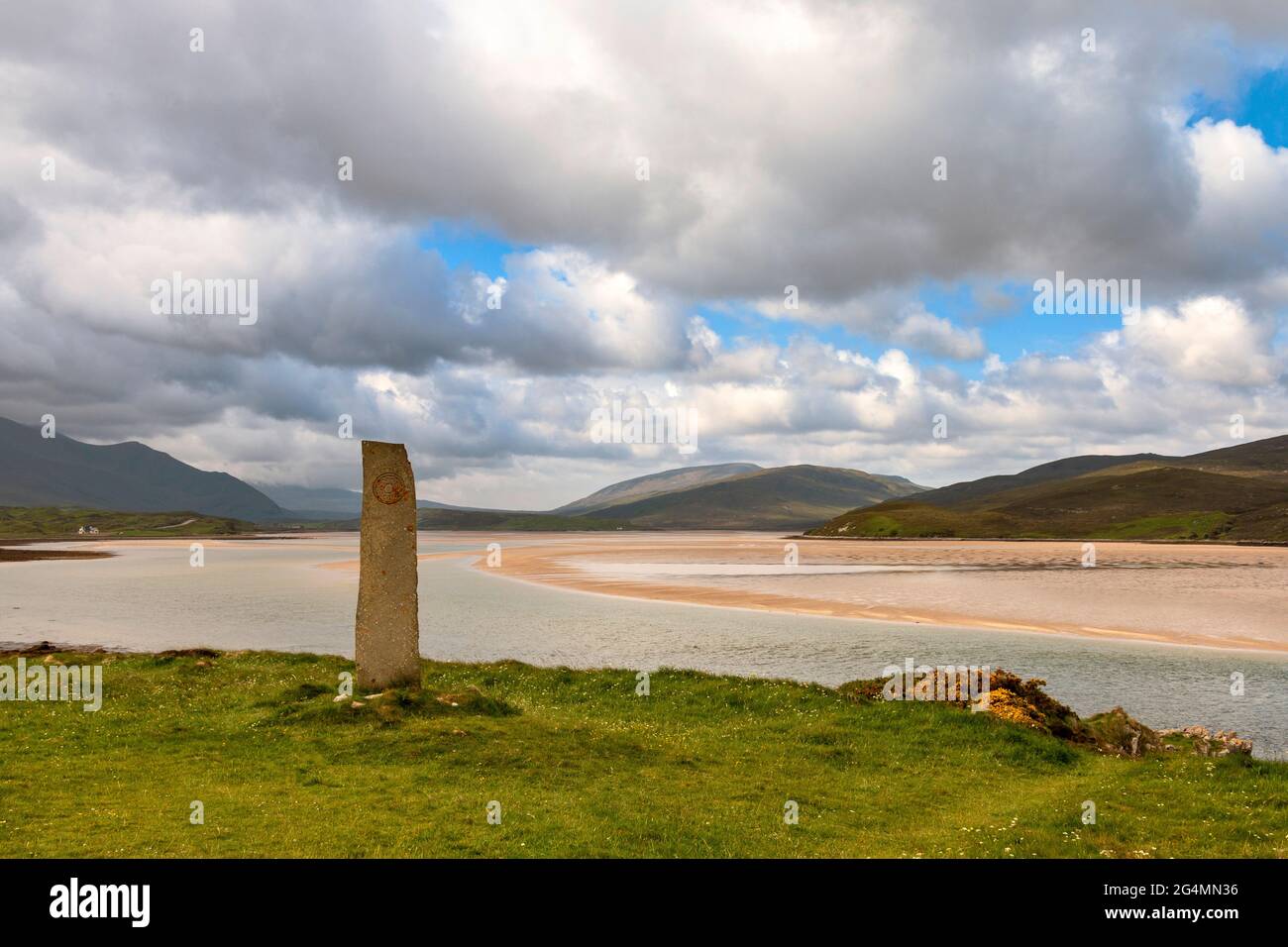DURNESS SUTHERLAND SCOTLAND LOOKING ACROSS SEA AND SAND THE KYLE OF ...
