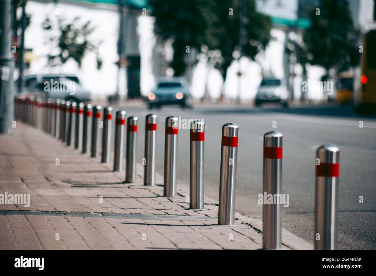 Anti parking bollard hi-res stock photography and images - Alamy