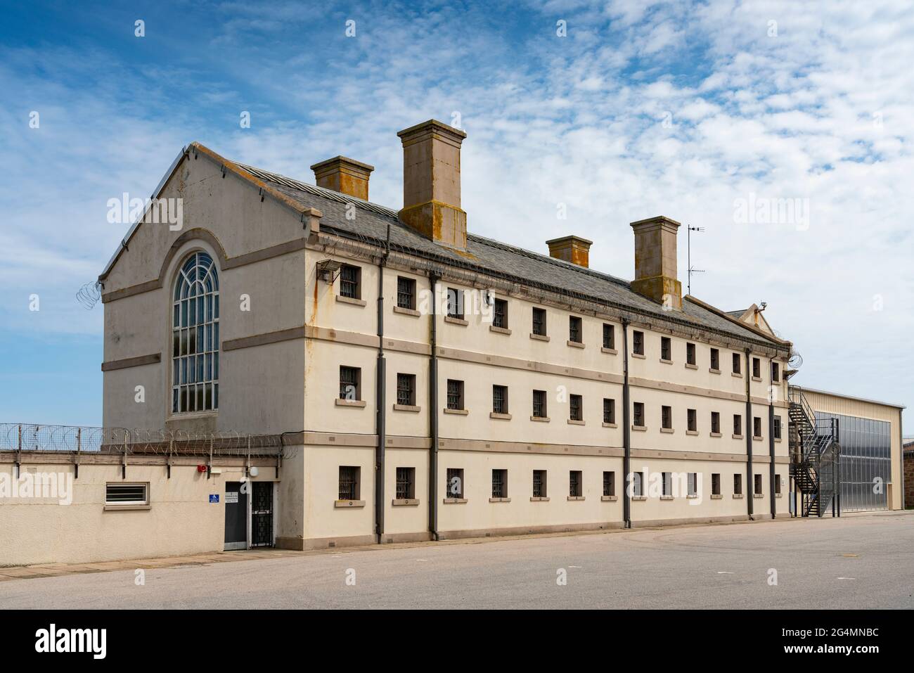 Exterior view of former prisoner hall at Peterhead Prison Museum in ...