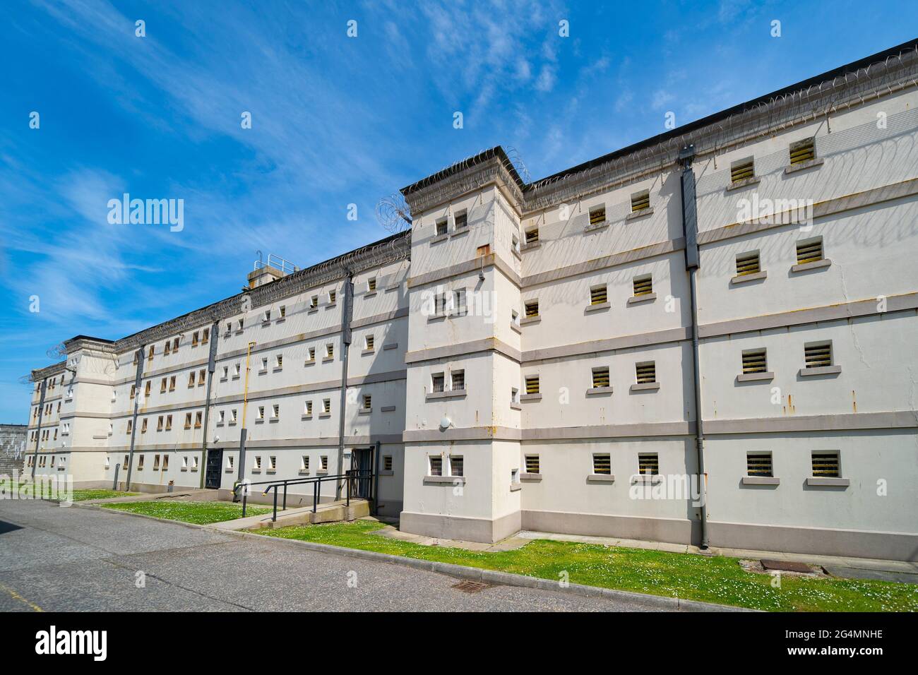 Exterior view of former prisoner hall at Peterhead Prison Museum in ...