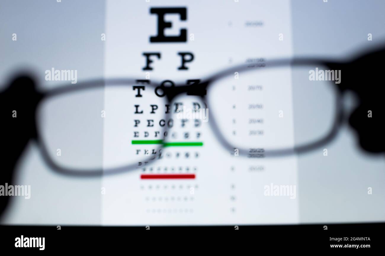 Snellen chart hi-res stock photography and images - Alamy