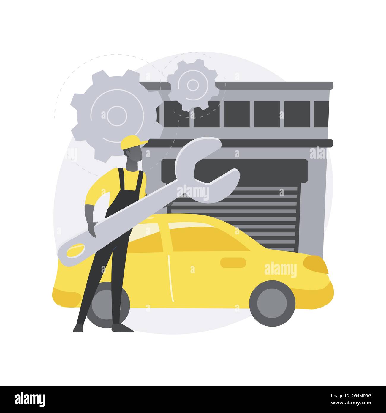 Auto detailing abstract concept vector illustration Stock Vector Image ...