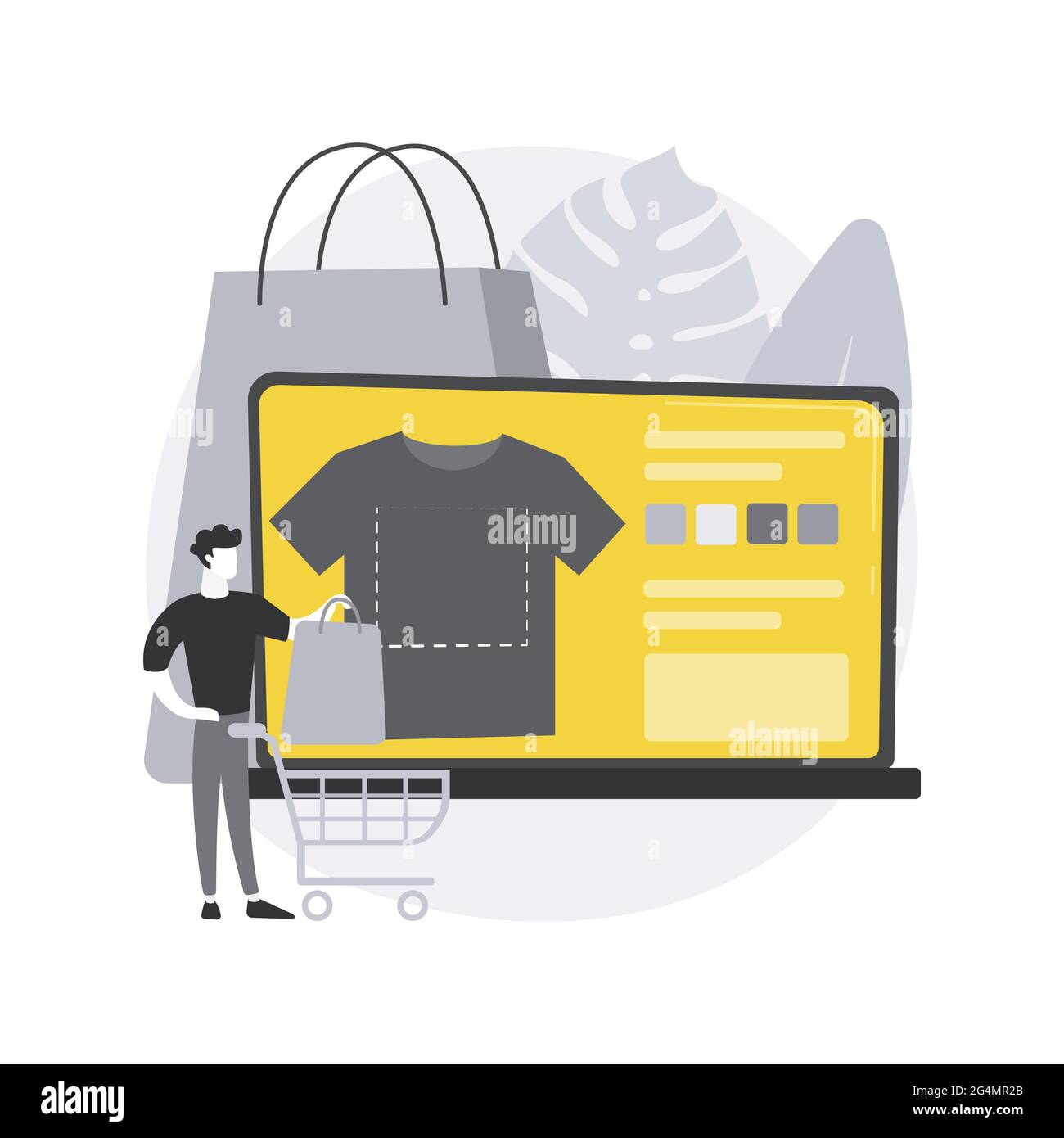 Merch clothing abstract concept vector illustration Stock Vector Image ...