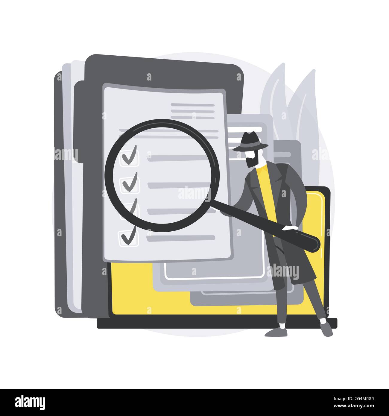 Private investigation abstract concept vector illustration Stock Vector ...