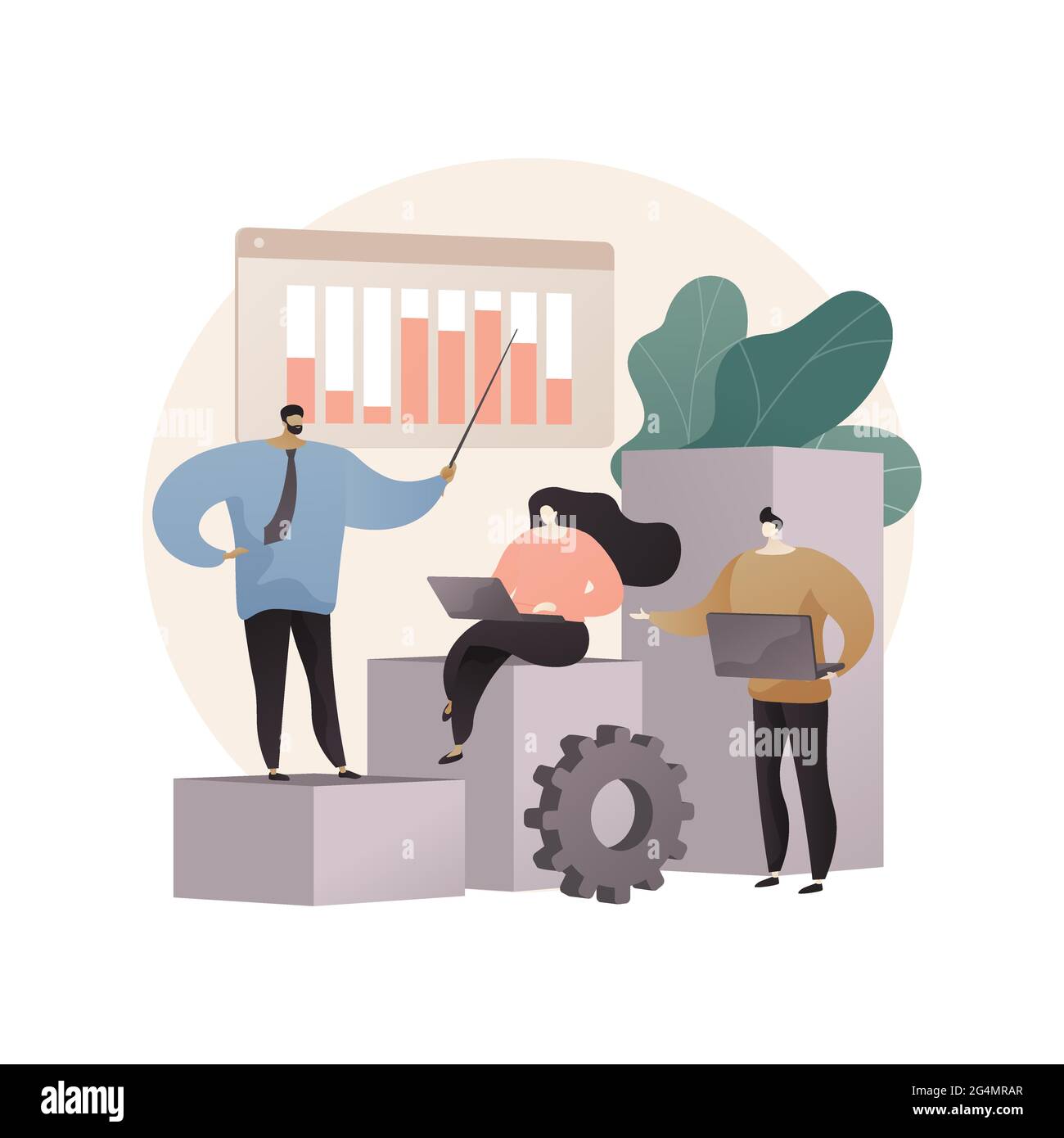 Internal education abstract concept vector illustration Stock Vector ...