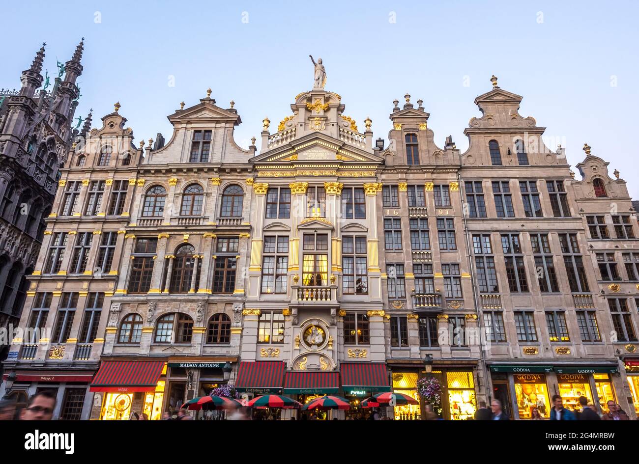 Grand place is beautiful and elegant landmark in Brussels, Belgium ...