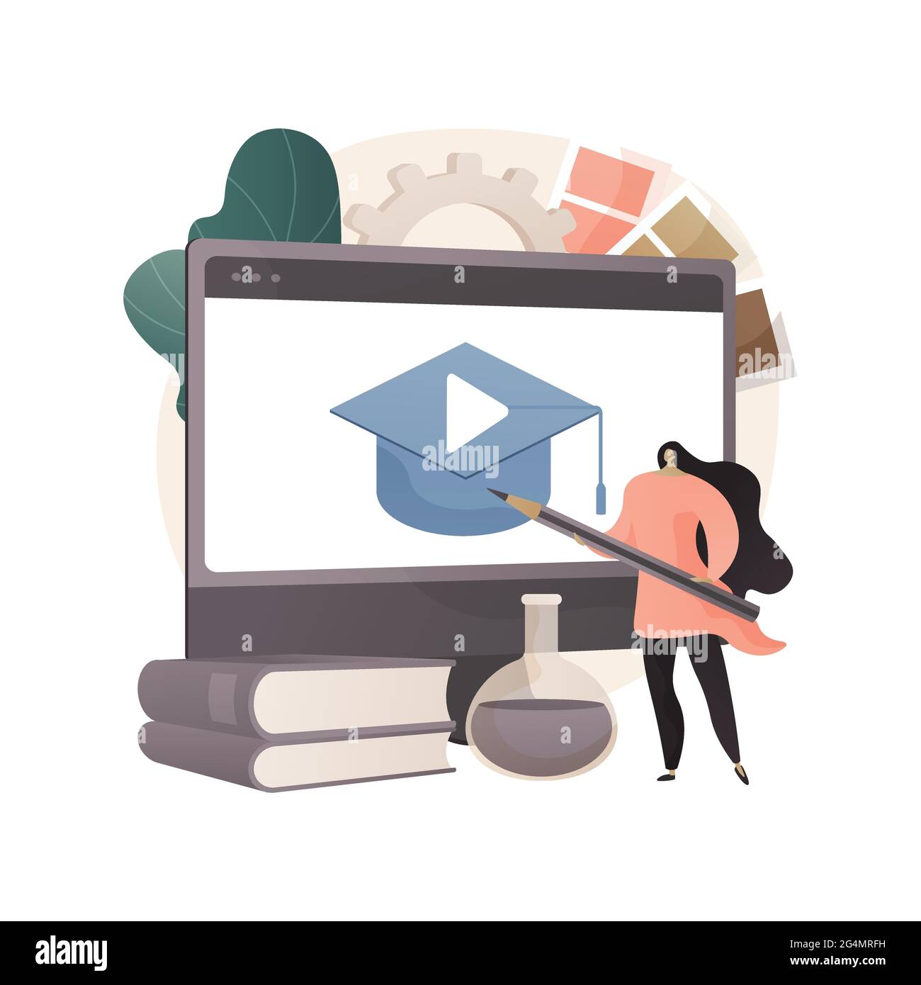 Online courses abstract concept vector illustration Stock Vector Image ...