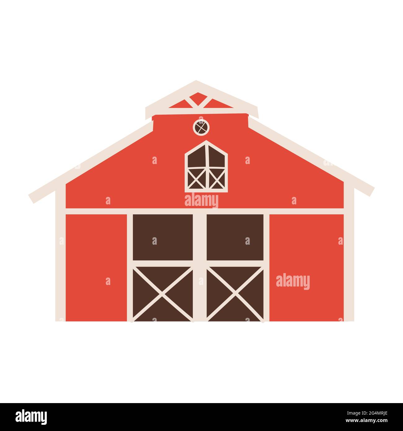Barn, Farm house nature harvest countryside vector Stock Vector Image ...