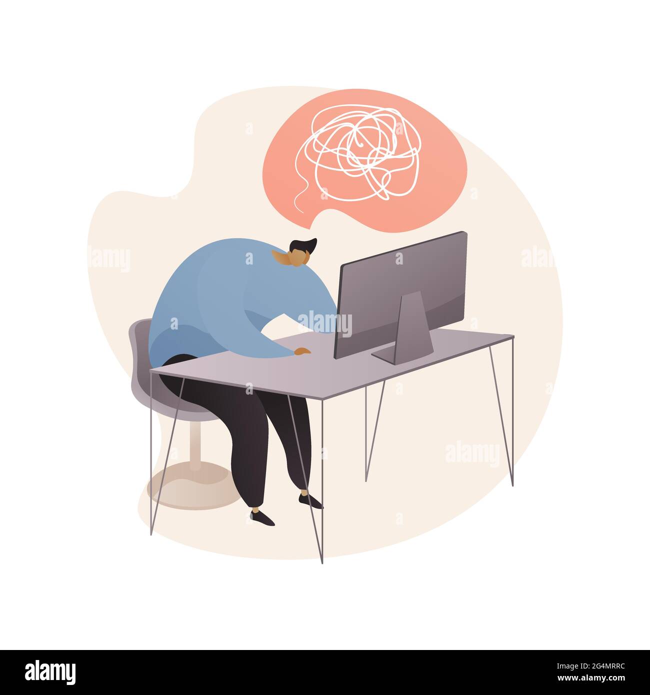 Frustration abstract concept vector illustration Stock Vector Image ...